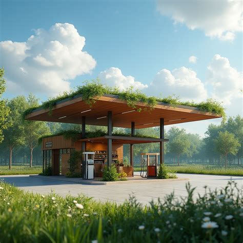 Gas Station Postmodernism Style Design Ideas