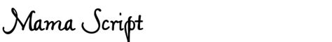 Mama Script Font FontZone Net
