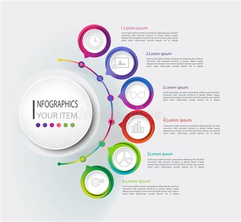 Business Data Visualization Process Chart Abstract Elements Of Graph Diagram With Steps