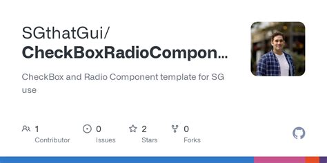 Github Sgthatguicheckboxradiocomponenttemplate Checkbox And Radio