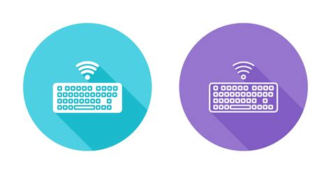 Wireless Keyboard Vector Icon 23946532 Vector Art At Vecteezy