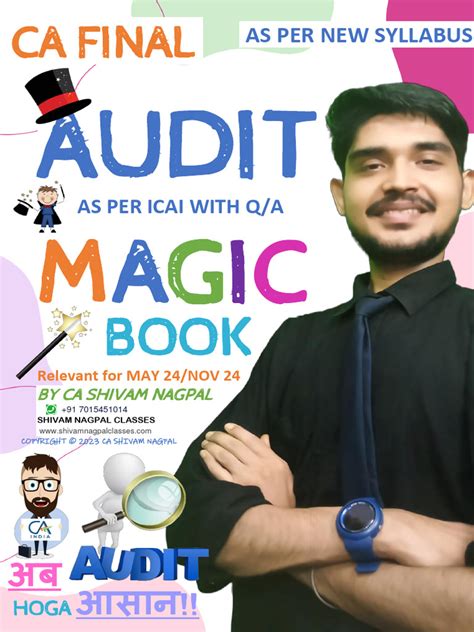 Audit Magic Book May 24 Cfs Audit As Per New Syllabus By Ca Shivam Pdf Audit Depreciation