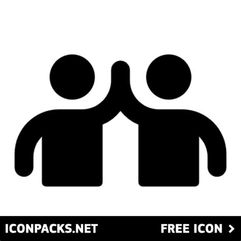 Free Teamwork And Two Black Person Icon Symbol Download In Svg And Png