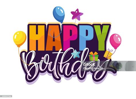 생일 축하합니다 귀여운 손으로 그린 낙서 레터링 엽서 축하할 시간입니다 소원을 빌어보세요 생일 파티 시간 배너 티셔츠 디자인용 라벨 100 벡터 생일에 대한 스톡 벡터 아트