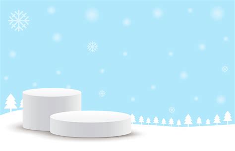 메리 크리스마스와 행복한 새해 무대 받침대 또는 플랫폼 쇼 제품 디스플레이를위한 기하학적 연단 모양 추상 적 최소한의 모의 장면