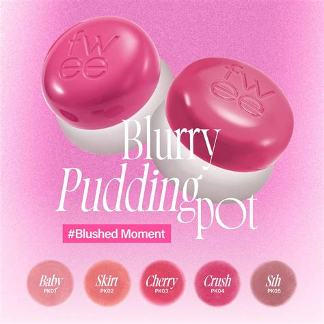 Getuscart Fwee Lipandcheek Blurry Pudding Pot Blushed Moment Cherry