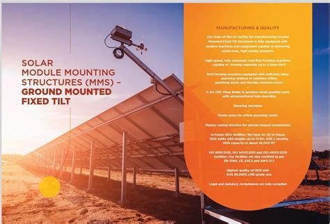 Tracking System Mounting Structure At ₹ 90kg Solar Structure In