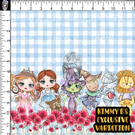 Oz Cuties Small Scale Border Kanda Custom Fabrics