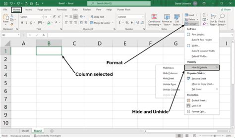 Hide Rows And Columns