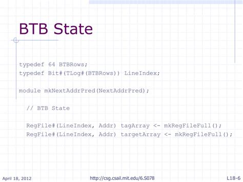 Ppt Computer Architecture A Constructive Approach Next Address Prediction Six Stage