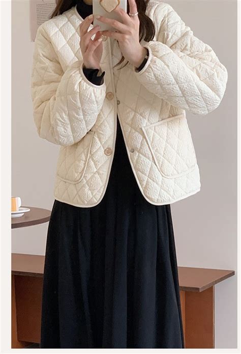 심플무지 누빔패딩 2컬러 에이블리