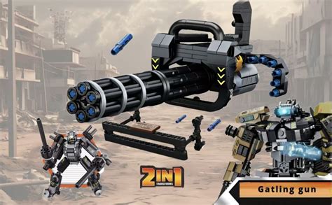 Wulobooi Gatling Gun Building Blocks Set 2 In 1 Diy
