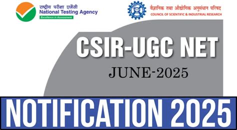 Csir Ugc Net June 2025 Notification Out Apply Online