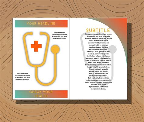 의료 안내 책자 표지 템플릿 전단지 디자인 벡터 Eps Ai Uidownload