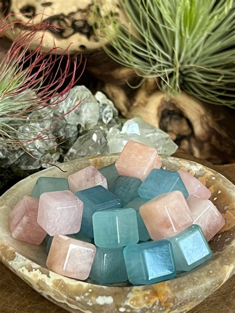 High Grade Morganite Aquamarine Cube Etsy