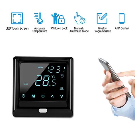 minco home tuya wifi touch screen thermostat thermostat for underfloor heating smart tuya wifi