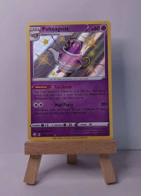 PokÉmon Tcg Polteageist Shiny Holo Rare Sv053sv122 Shining Fates Shiny Vault Eur 154