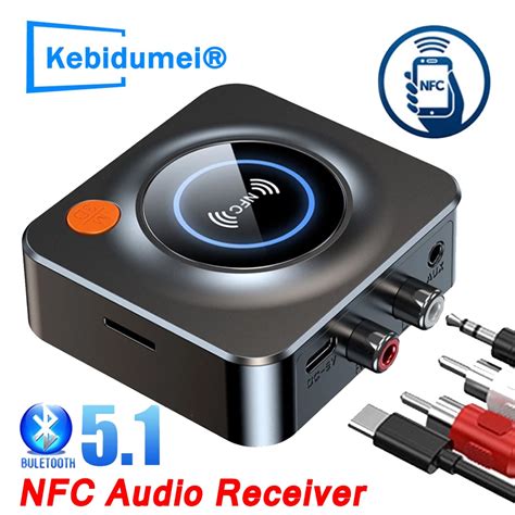 무선 오디오 어댑터 블루투스 51 수신기 Nfc U 디스크 Rca 35mm Aux Usb 스테레오 음악 마이크 포함