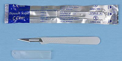 DISPOSABLE STERILE SCALPEL WITH A 11 BLADE EBay