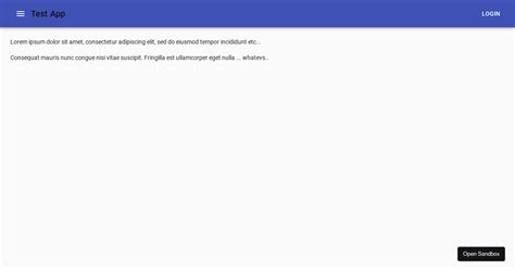 Material Demo Codesandbox