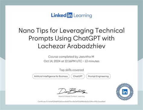 Jeevitha M On Linkedin Certificate Of Completion