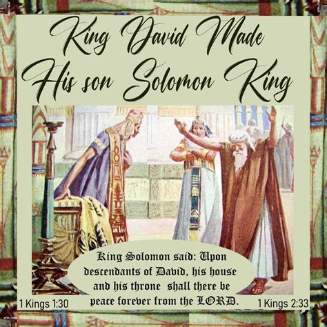 Scripture For Today 8 26 22 King Solomon Declared Forever Peace