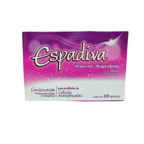 Espadiva Hioscinaibuprofeno 20 Mg400 Mg 10 Tabletas Farmazul