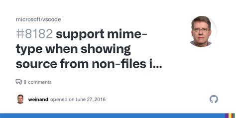 Support Mime Type When Showing Source From Non Files In Editor · Issue 8182 · Microsoftvscode
