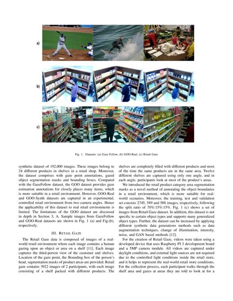 Retail Gaze A Dataset For Gaze Estimation In Retail Environments Deepai