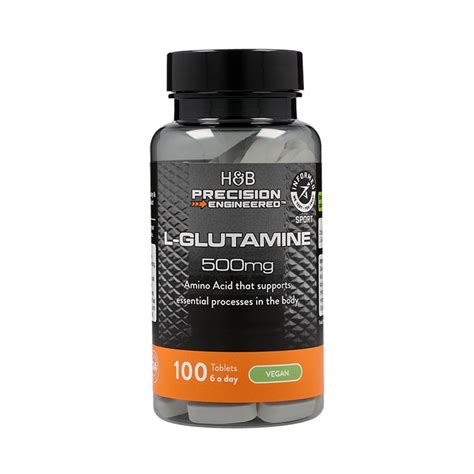 L Glutamine 500mg 100 Tablets Amino Acids Handb