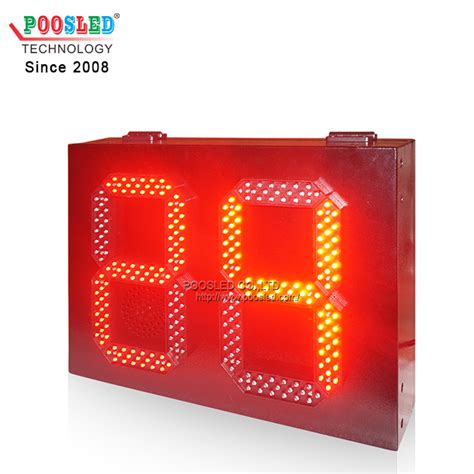 Large Size 2 Digits Red LED Countdown Timer Sign Buy Countdown Clock Iron Cabinet Led Display
