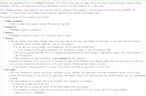 Solved Complete The Implementation Of The Fibonacci Chegg