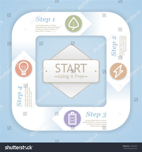 Vector Life Cycle Diagram Infographic Eco Stock Vector Royalty Free Shutterstock