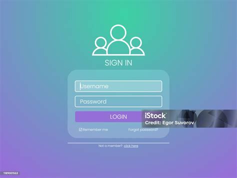 사용자 로그인 양식 템플릿입니다 흐린 배경이 있는 창에 로그인합니다 로그인 인터페이스 웹 사이트 Ui Ux 계정 페이지를 만듭니다 사용자 이름 및 암호 필드입니다 벡터