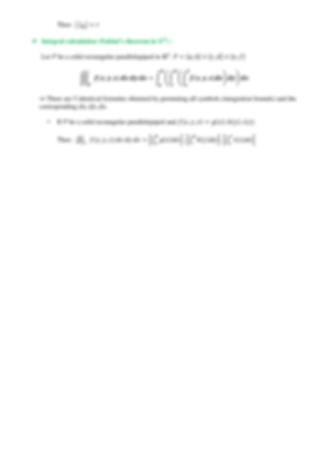 Solution Sorbonne University Multiple Integrals Triple Integrals Notes
