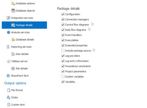 how to document ssis package control flow