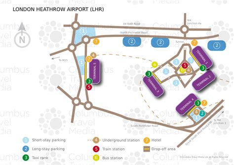 Map Of London Airport Transportation And Terminal