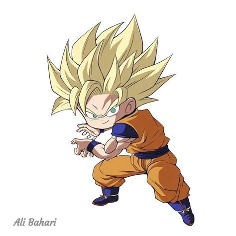 Goku Saiyan Tiny Personajes De Dragon Ball Personajes De Goku
