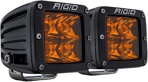 Rigid Industries D Series Dually Spot Amber Pro Lens Led Light Pods