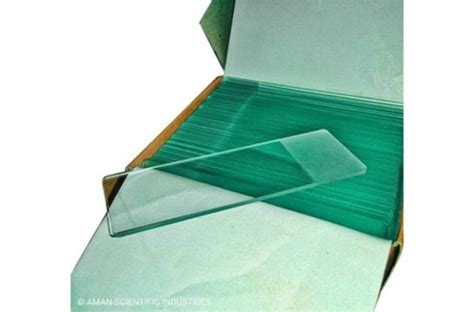 Rectangular Microscope Frosted Slide Usages For Chemical Laboratory At