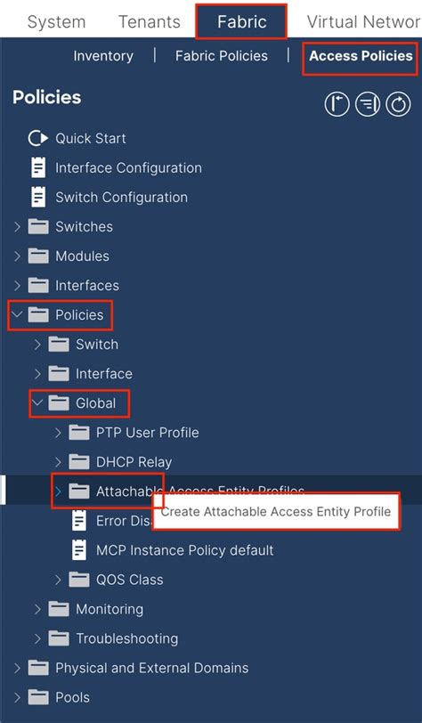 Configure In Band Management In ACI Cisco
