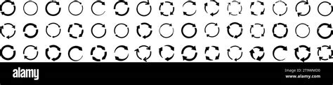 Circle Arrow Icon Set Circular Arrows Icon Refresh Reload Recycling