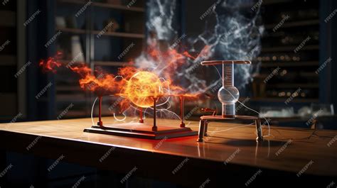 Una Toma Visualmente Tentadora De Un Experimento De Física En Acción