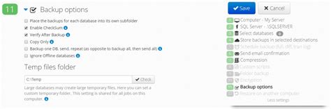 Sqlbak Verification Options Sqlbak Blog
