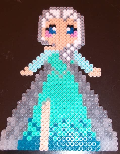 Elsa Perler Beads Pattern Bead Patterns Pixel Minecraft Frozen Sprite