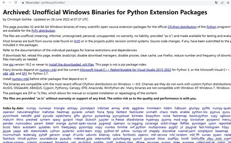 [已解决]windows下如何离线安装python第三方包呢 windows 的 python 离线安装包whl网址 csdn博客