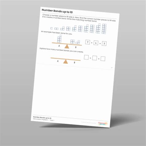 Year 2 Number Bonds Up To 10 Reasoning And Problem Solving Resource Classroom Secrets
