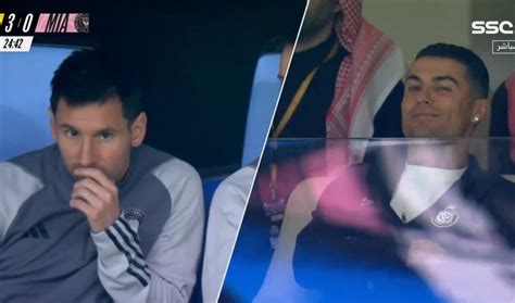 Video La Risa De Cristiano Ronaldo Cuando Lo Enfocan Con Messi Olé Ar
