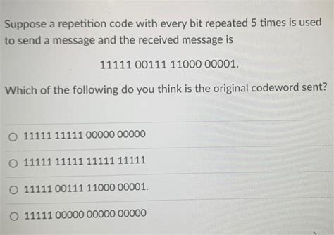 Solved A Code With Minimum Distance 20 Can Correct Up To How Chegg Com
