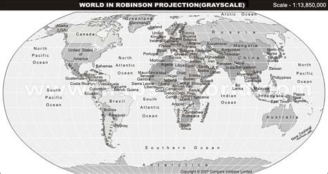 Robinson Projection The Robinson Projection Robinson Map Library
